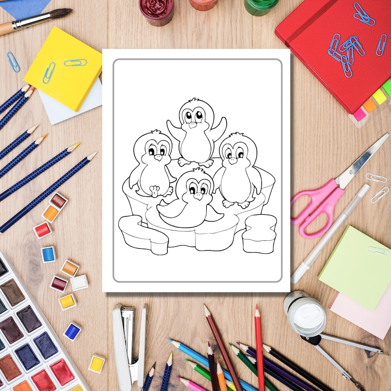 Penguin Coloring Pages for Kids Ages 4-8 by Inkhorse Publishing | Kids ...