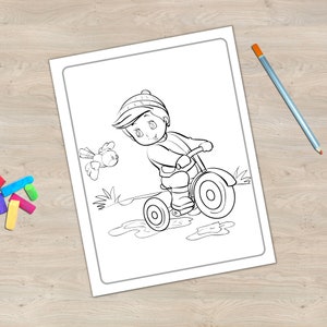 Bicycle Coloring Pages for Kids Ages 4-8 by Inkhorse Publishing | Kids ...