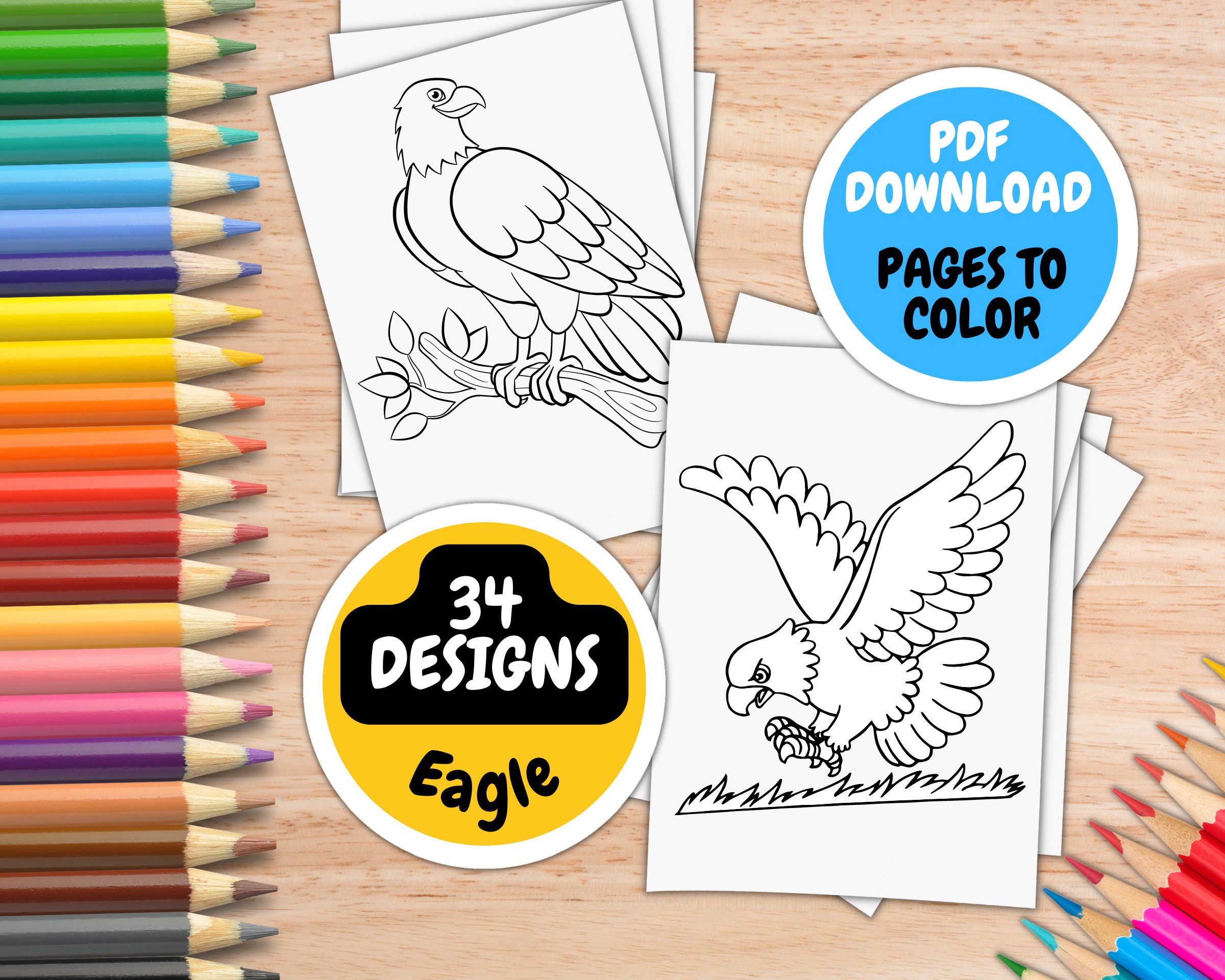 Eagle Coloring Page For Kids