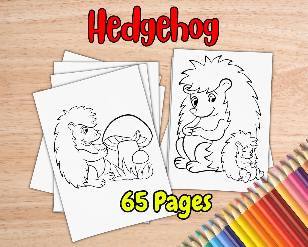 Hedgehog Coloring Pages for Kids Ages 3-8 by Inkhorse Publishing | Kids ...