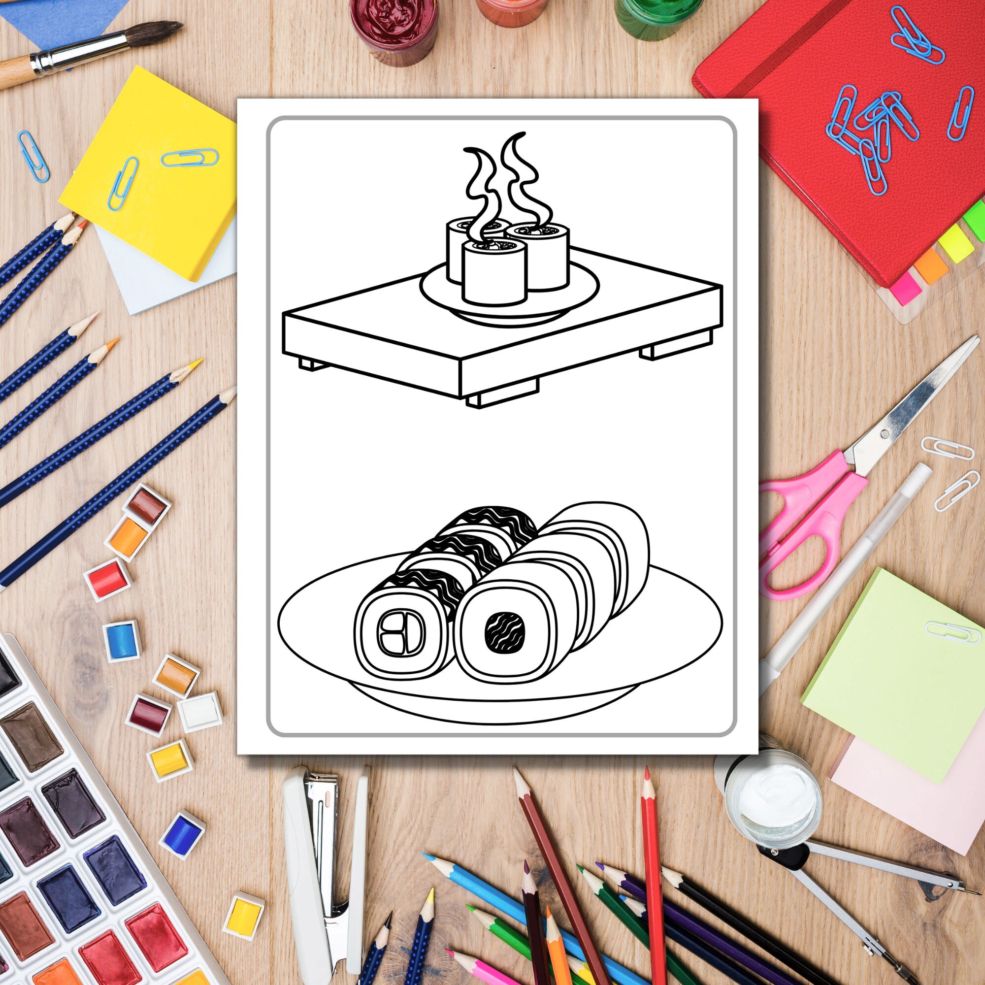 Asian Food Coloring Pages for Kids by Inkhorse Publishing | Kids ...