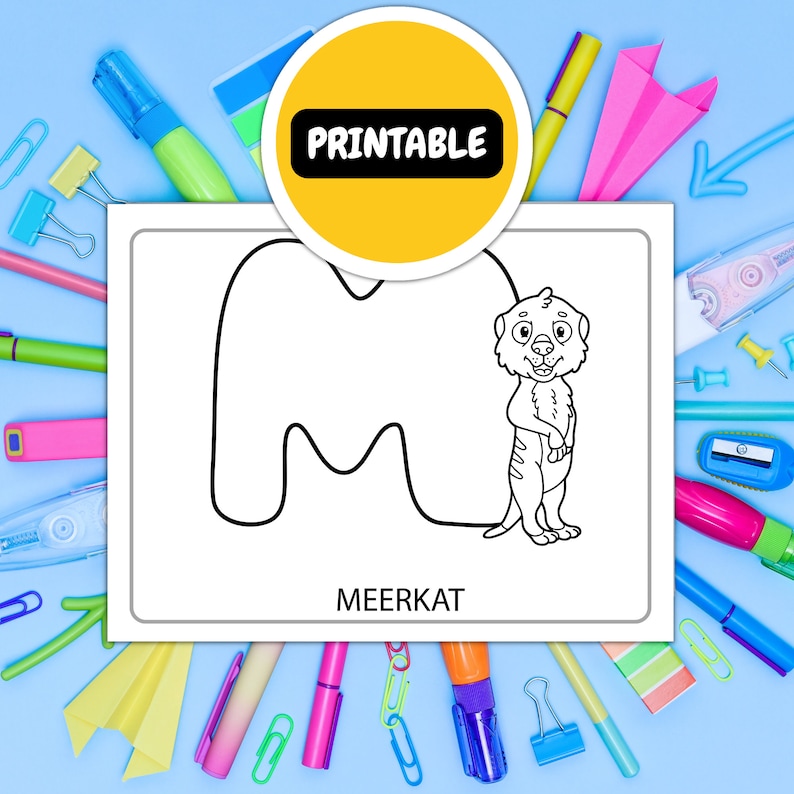 Meerkat Coloring Pages for Kids Ages 4-8 by Inkhorse Publishing | Kids ...