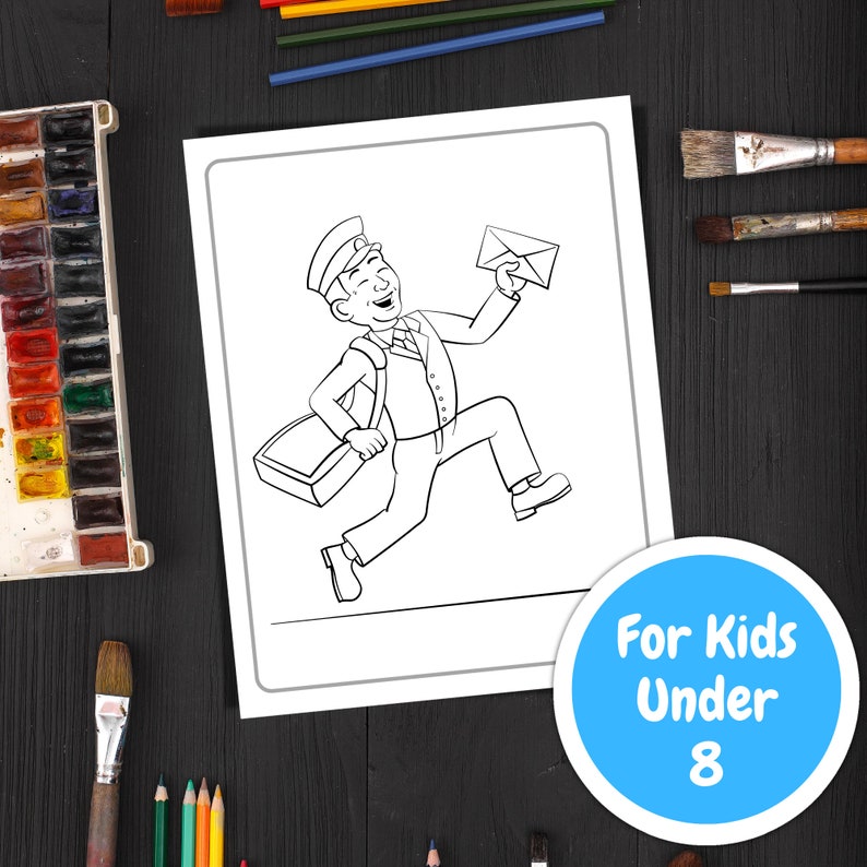 Post Office Coloring Pages for Kids Ages 4-8 by Inkhorse Publishing ...