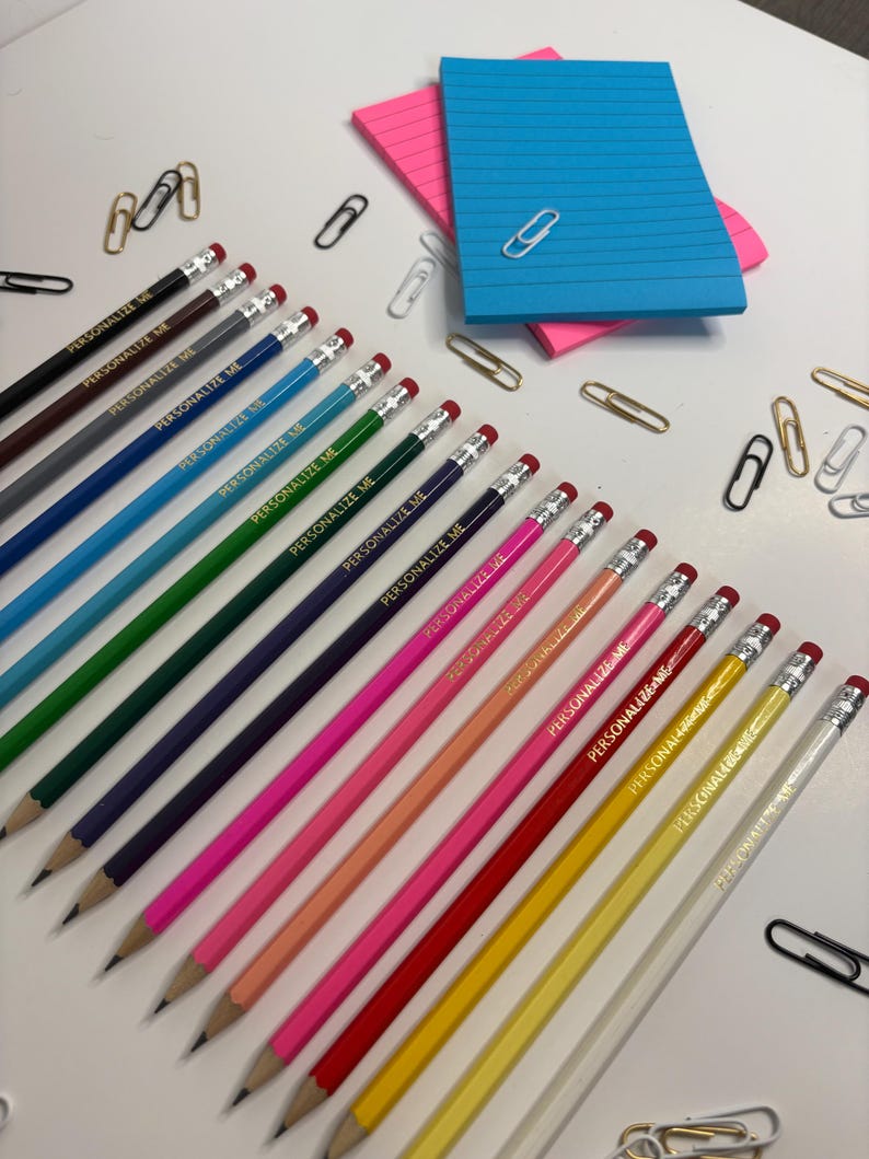 Custom Engraved Pencils, Personalized Gift, HB #2 - Etsy