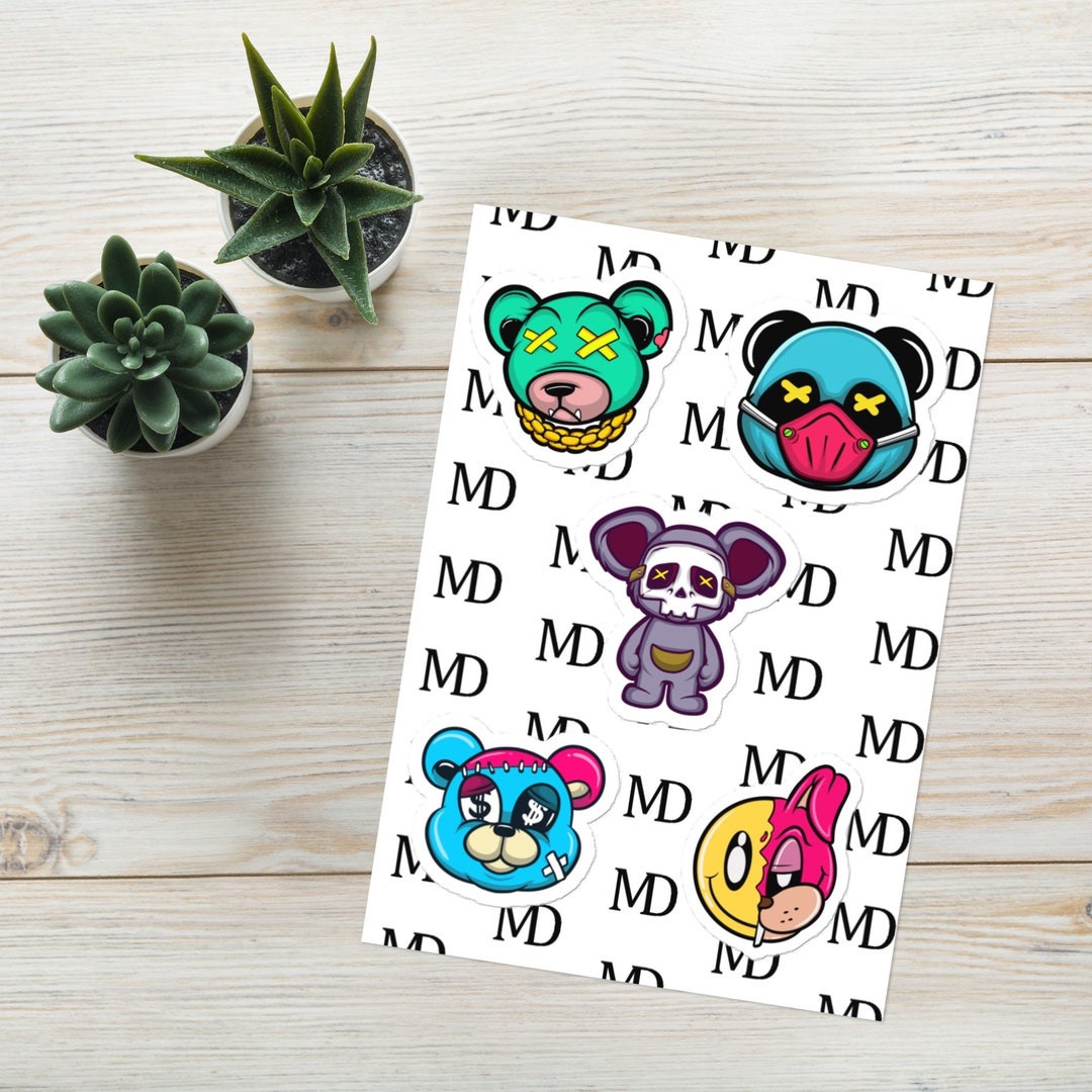 Psycho Plushies Sticker Sheet - Etsy