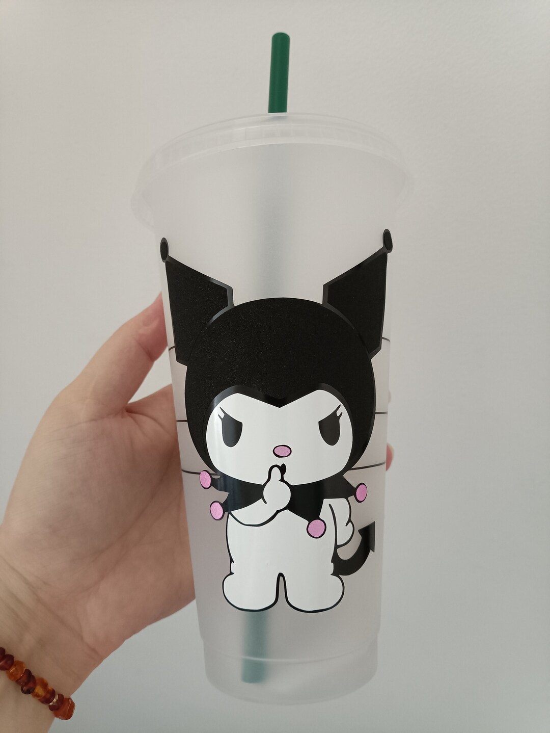 Starbucks Kuro 24oz Frosted Clear Cold Cup Tumbler With Lid and Straw ...