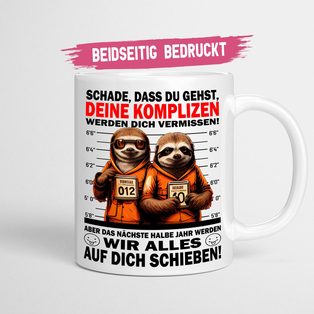 Abschiedsgeschenk Kollegen | Schade dass du gehst deine Komplizen ...
