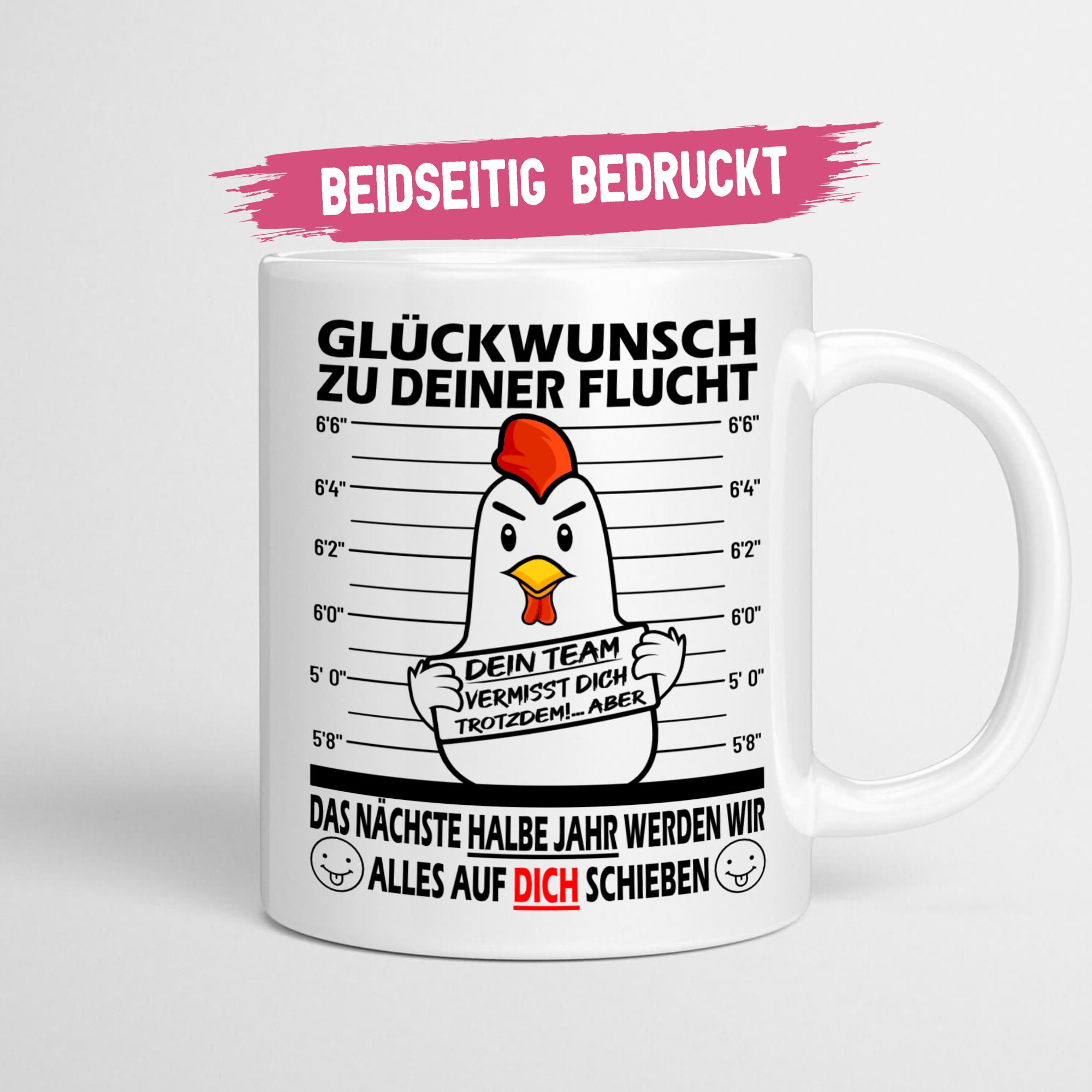 Abschiedsgeschenk Kollege Glückwunsch zu Deiner Flucht Neuer Job zum ...