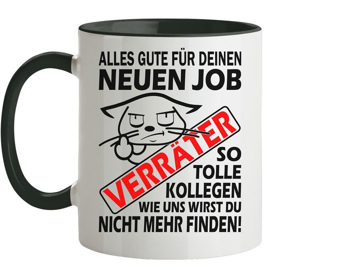 Jobwechsel Tasse Geschenk Abschiedsgeschenk Sprüche Tasse Kollegin ...