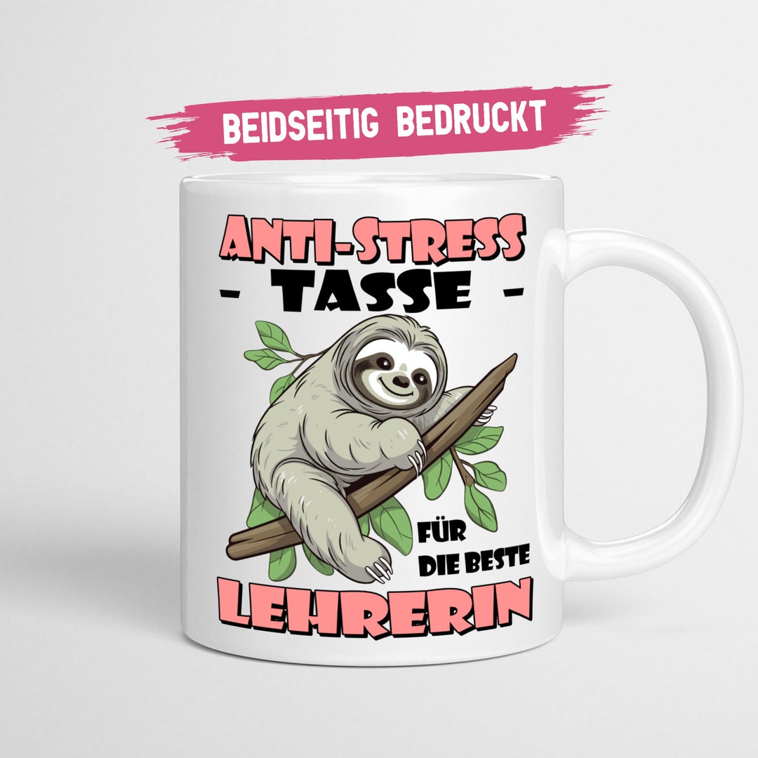 Teacher Cup Anti Stress Mug for the Best Teacher Gift - Etsy UK