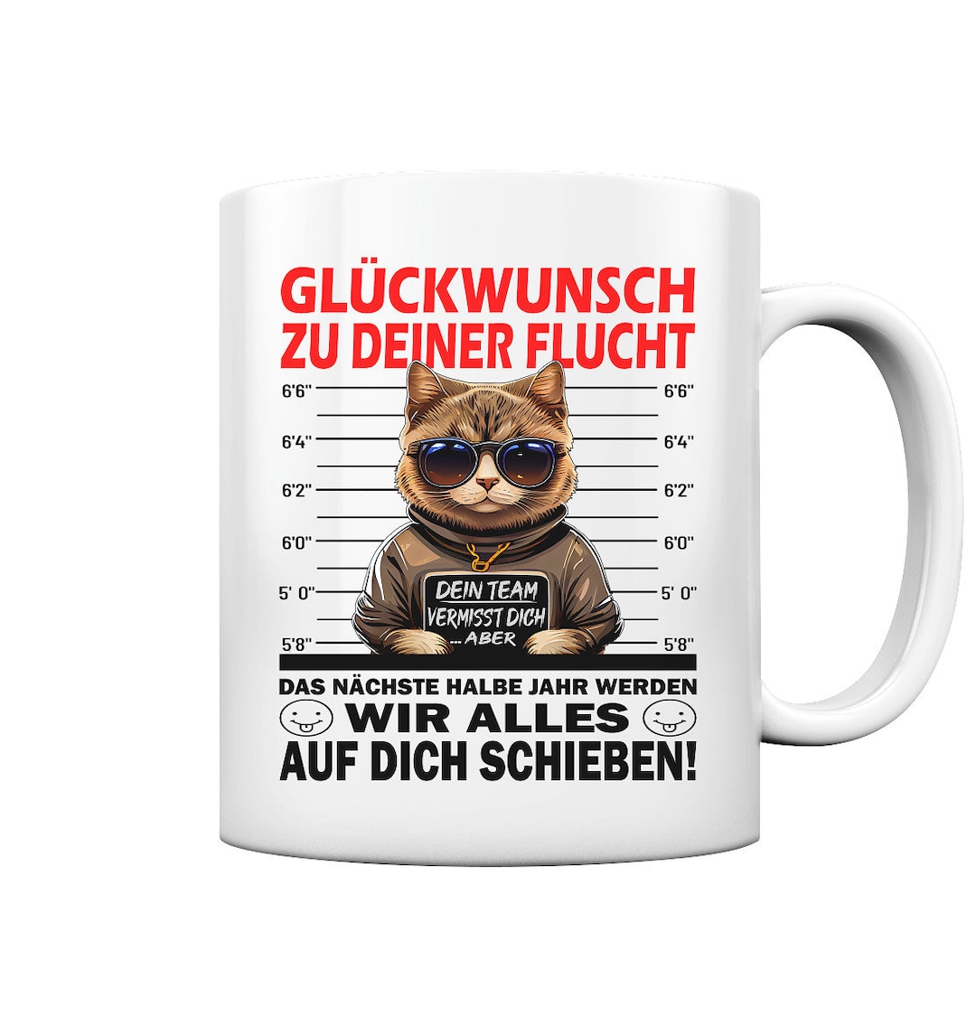 Abschiedsgeschenk Kollegen Glückwunsch zu deiner Flucht - Etsy.de