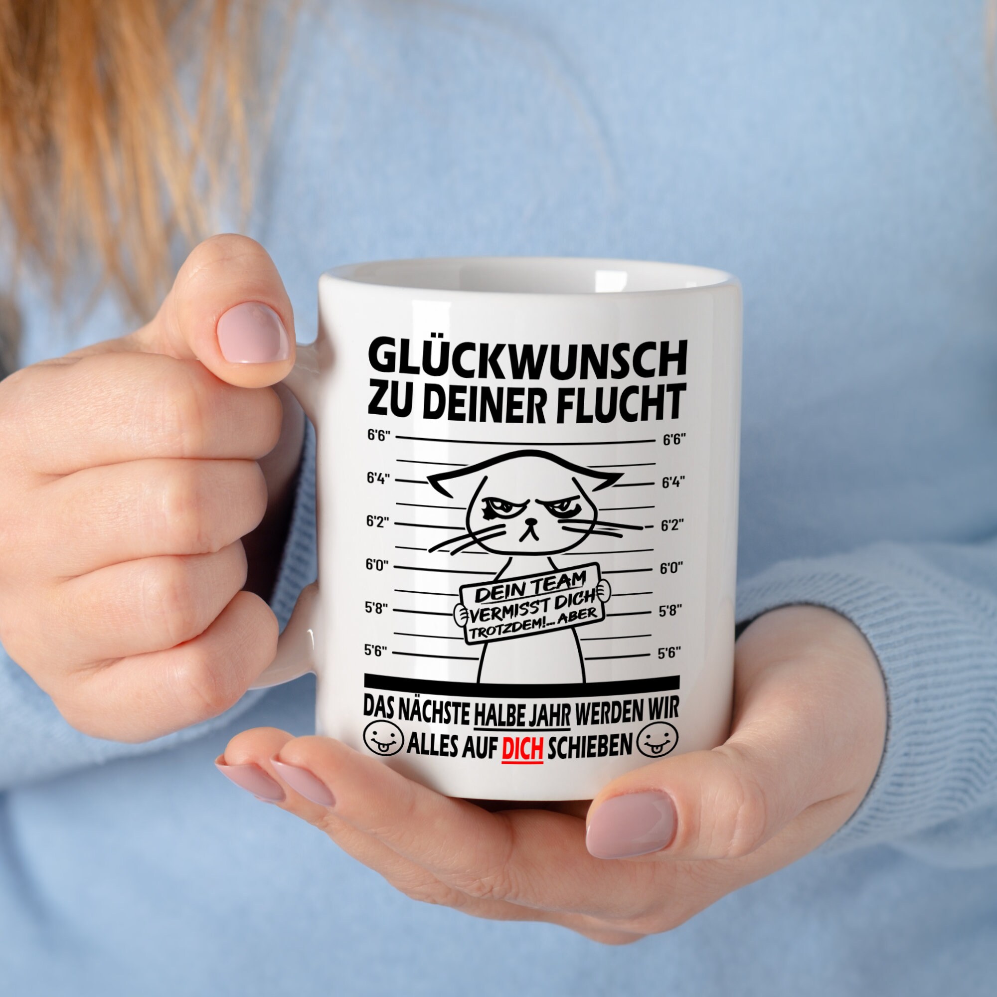 Abschiedsgeschenk Kollegen Glückwunsch zu Deiner Flucht Jobwechsel ...