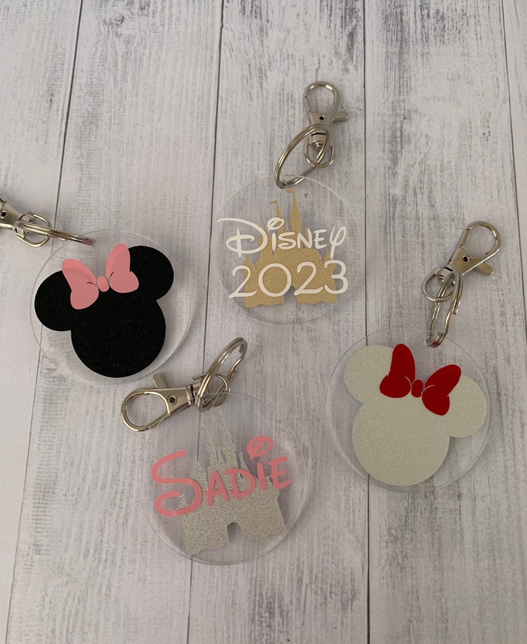 Sparkling Disney Keyring Personalised Gift, Disney, Birthday Present ...