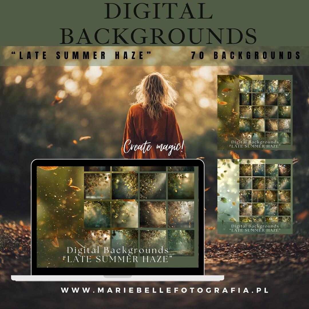 Late Summer Haze Digital Backgrounds - Etsy