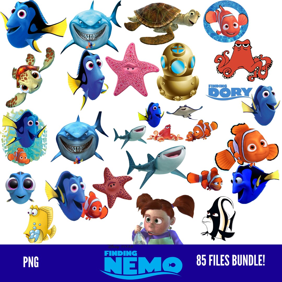 Nemo PNG Dory PNG Finding Nemo Clipart Instant Digital - Etsy New Zealand