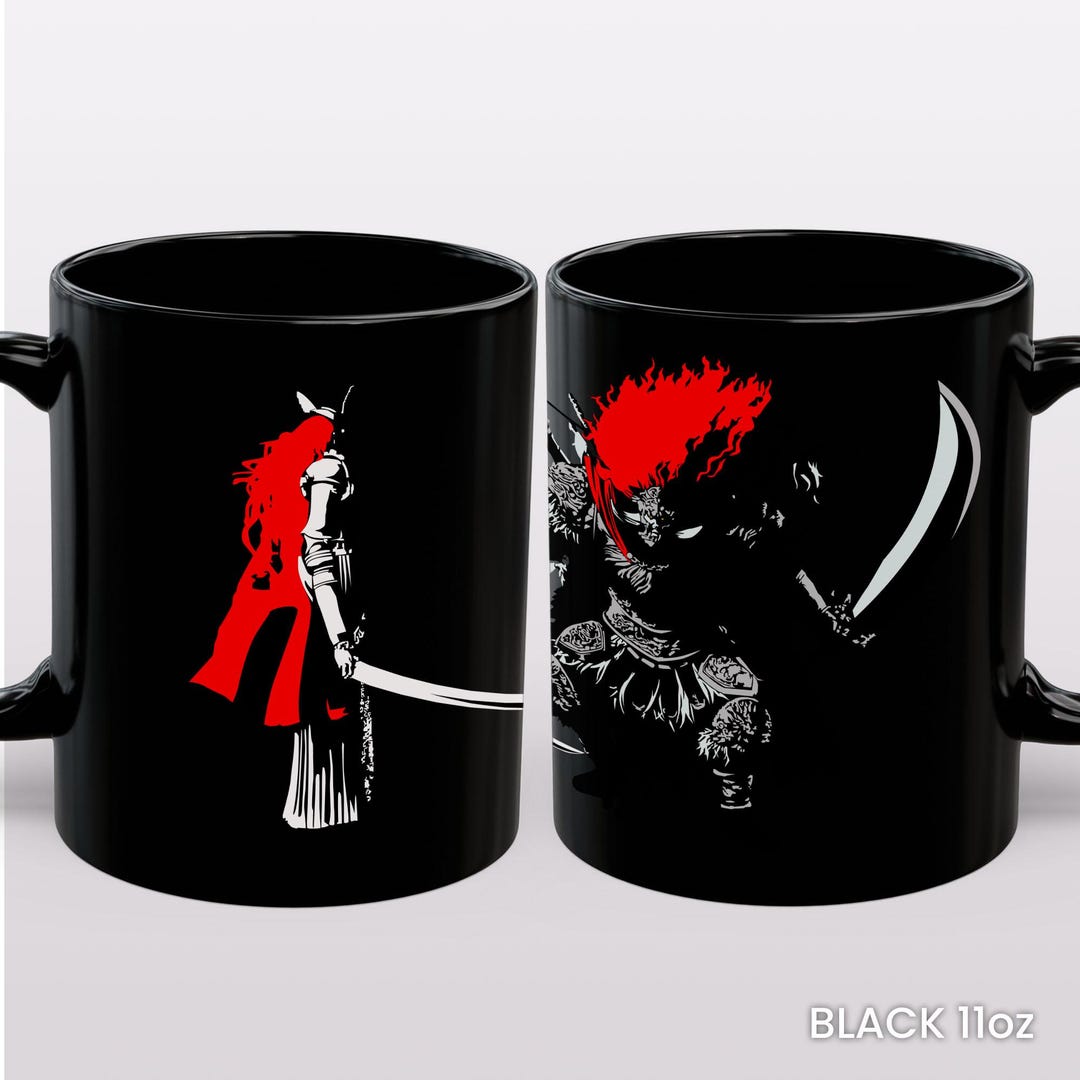 Malenia Elden Ring Coffee Mug, Eldenring Boss Art Cortado Latte Cup ...