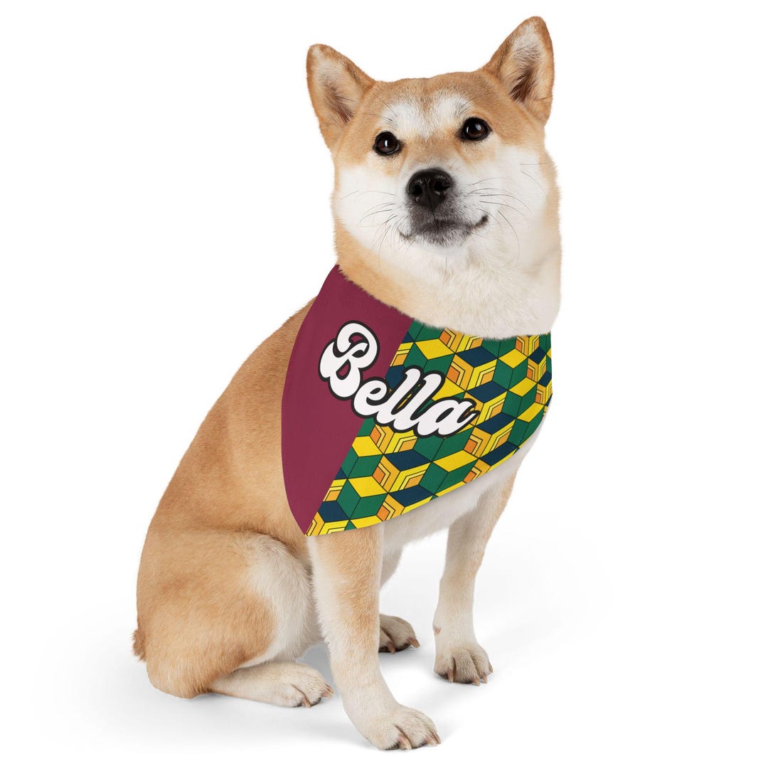 Custom Pet Giyu Tomioka Pattern Bandana,personalized Anime Buckle Dog ...