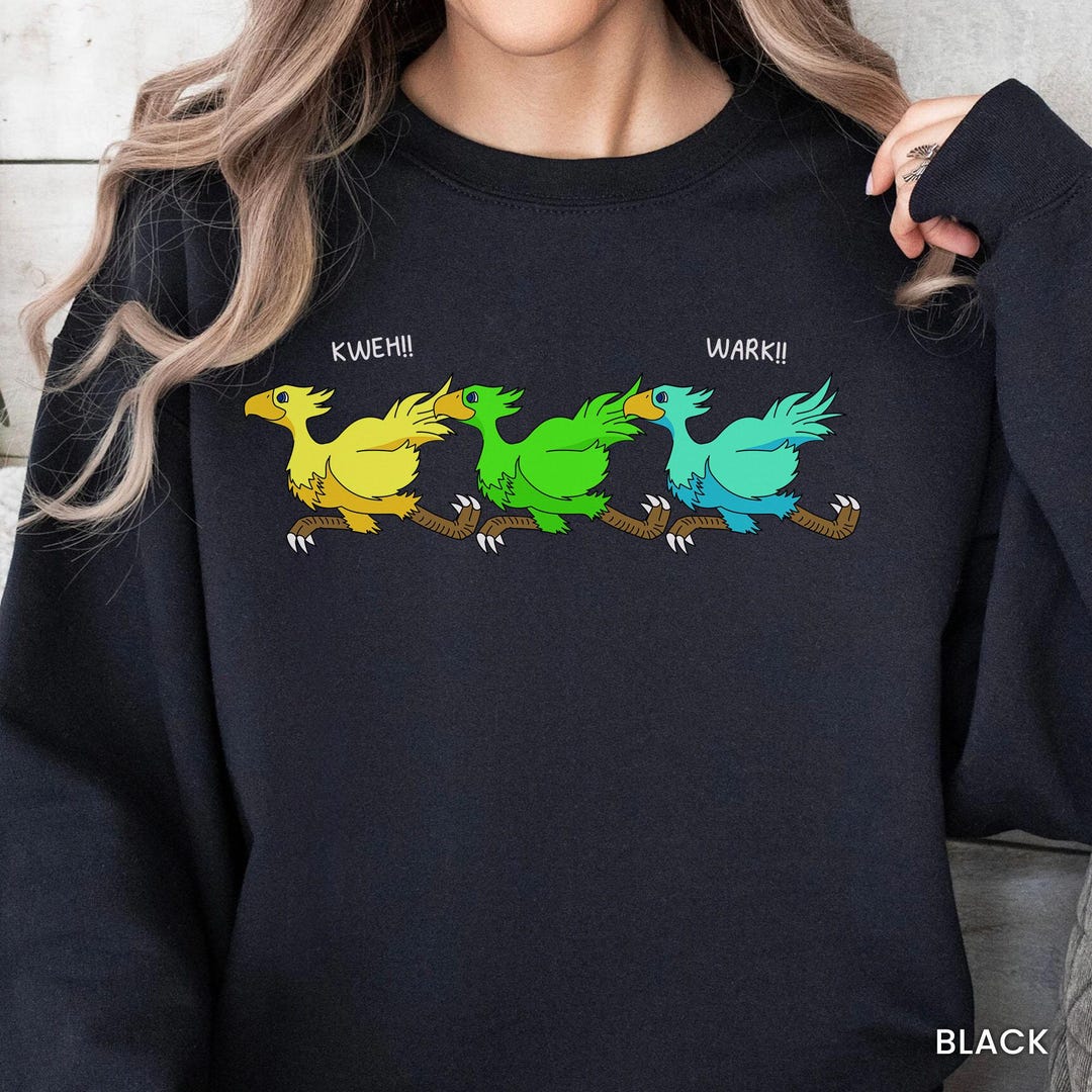 FFVII Chocobo Racing Shirt, FF7 Pocket Sweatshirt, Gaming Gift for Him ...