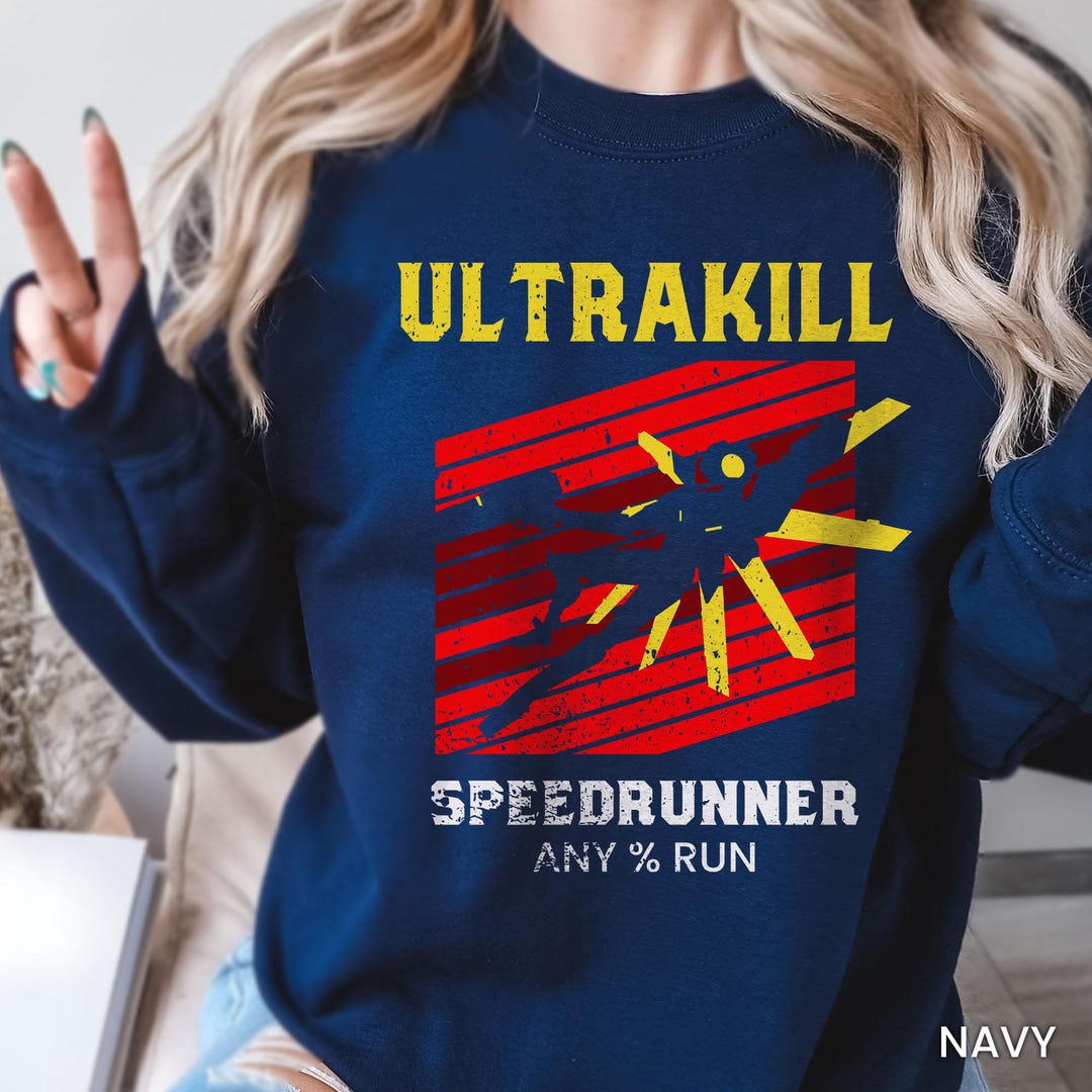 Custom Ultrakill Speedrunner Shirt, Ultra Kill Speed Run Merch ...