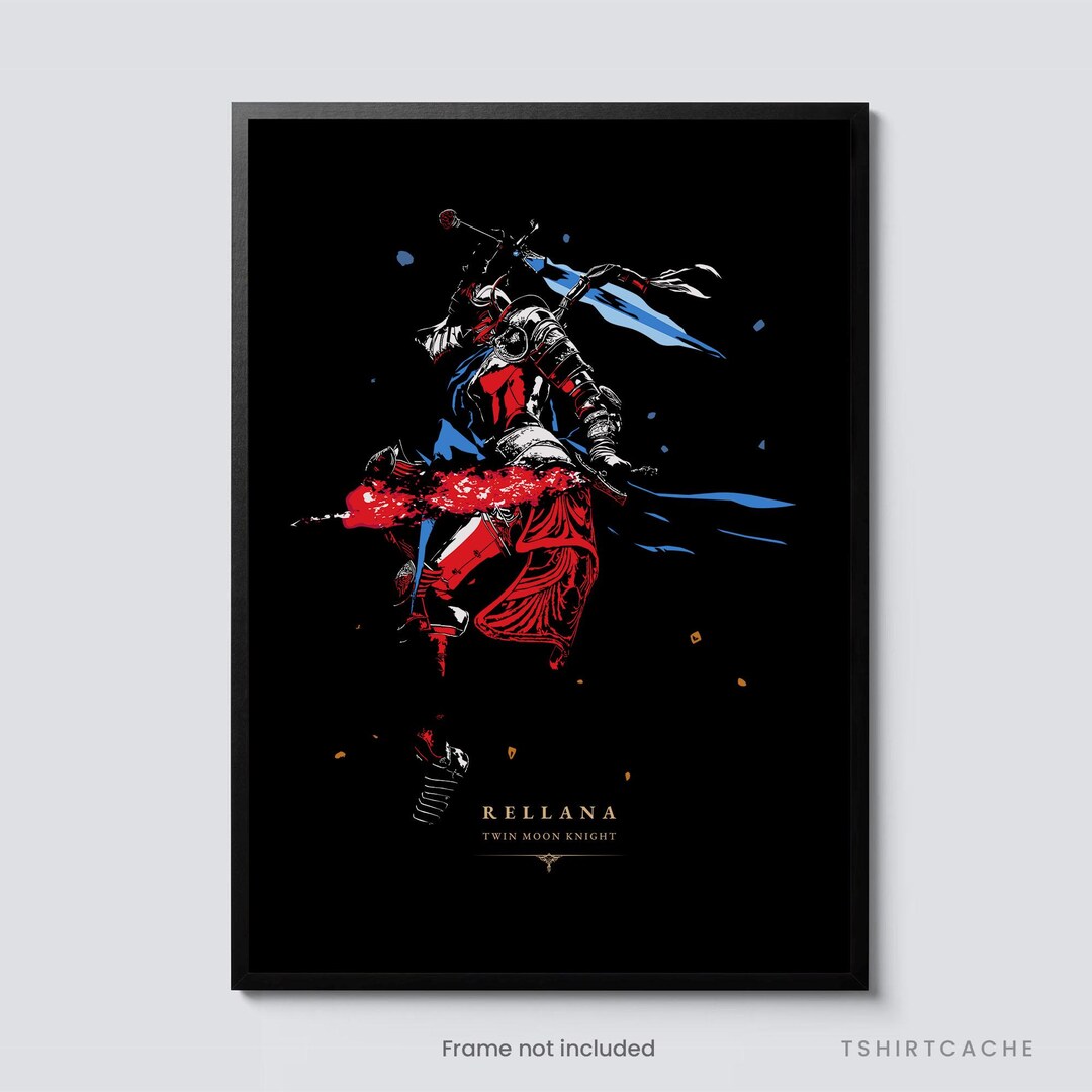 Rellana Elden Ring Wall Art, Eldenring Merch, Man Cave Video Game Room ...