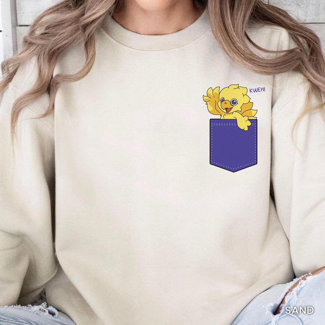 FFVII Chocobo Shirt, FF7 Mascot Sweatshirt, Gaming Gift for Him, Cozy ...