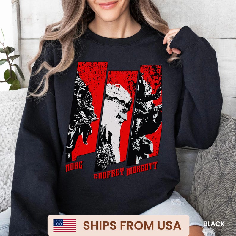Elden Ring Mohg Collage Shirt, Godfrey Elden Lord Crewneck Sweatshirt ...