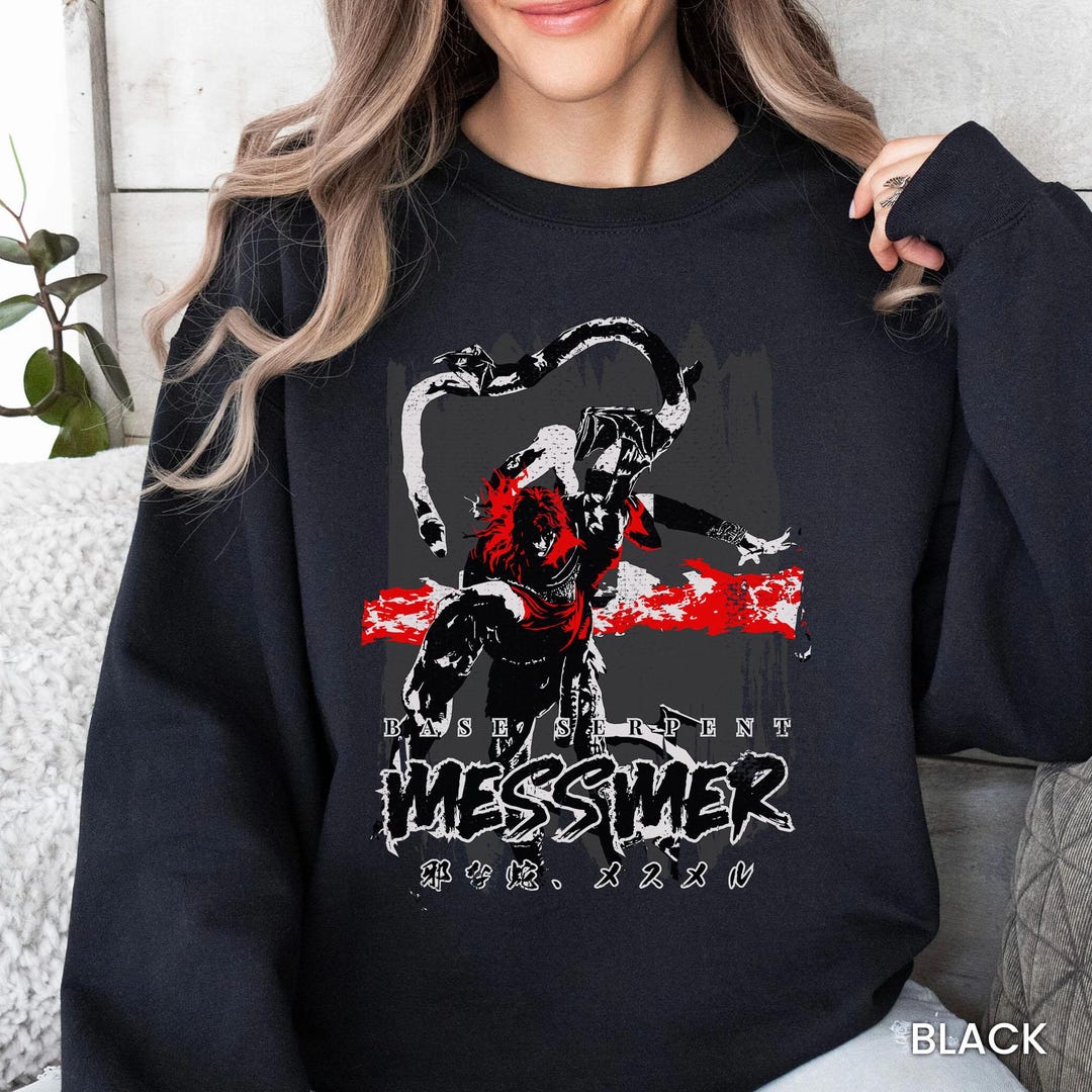 Elden Ring Messmer Snake Shirt, Retro Base Serpent Gift, Video Game DLC ...