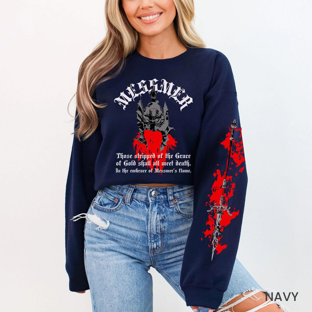 Elden Ring Messmer Crewneck Sweatshirt, Impaler Boss Weapon Sleeve Gift ...