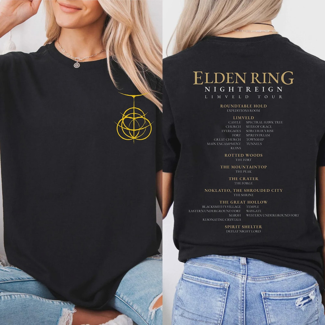 Elden Ring Nightreign Shirt, Eldenring Limveld Tour Sweatshirt, Night ...