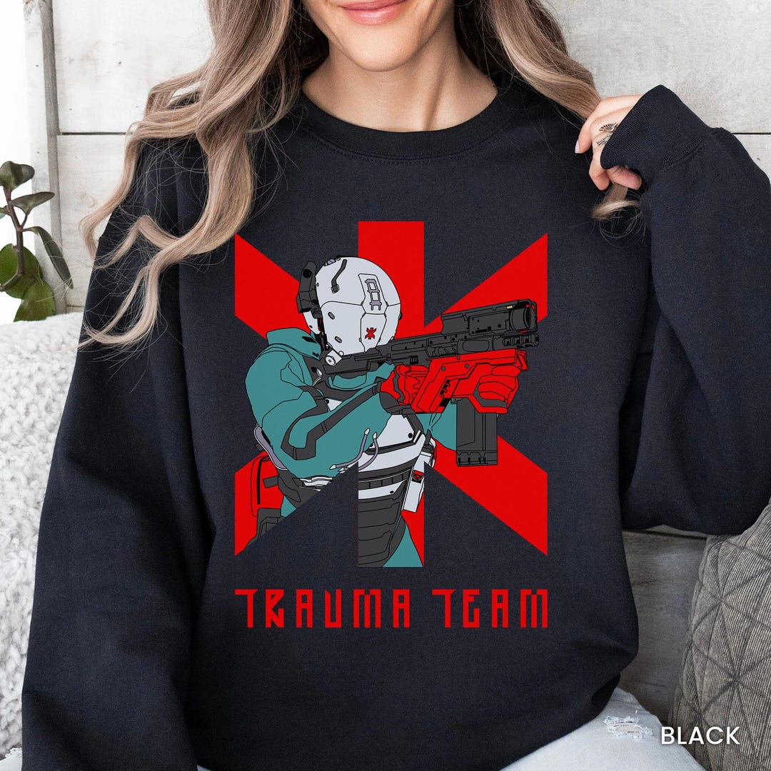 Cyberpunk 2077 Trauma Team Shirt, Cyber Punk Merch Sweatshirt, Video ...