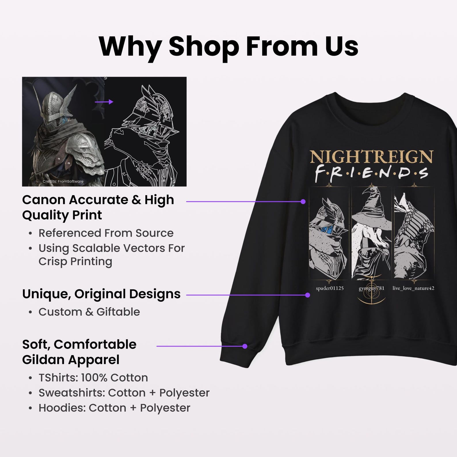 Elden Ring Nightreign Shirt, Eldenring Merch, Front and Back Print ...