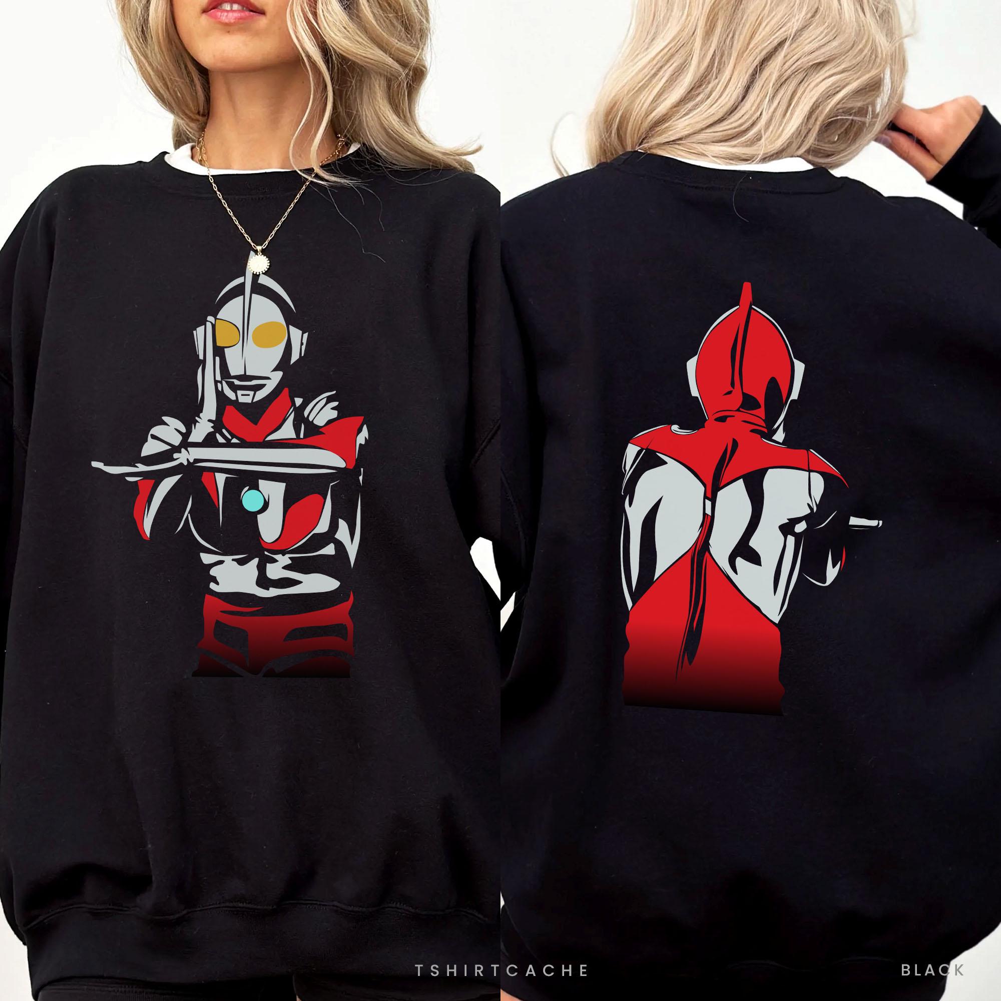 Ultraman Shirt, Front and Back Otaku Sweater, Retro 80s Nostalgia TV ...
