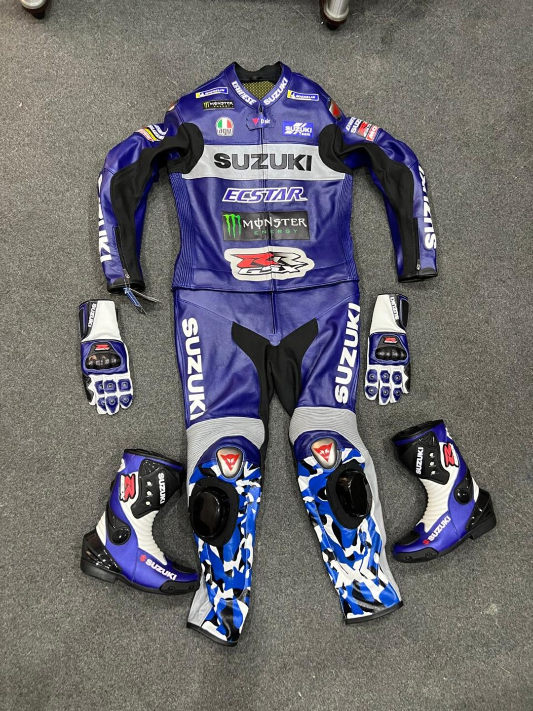Original Cowhide Leather Motorcycle Racing Track Suit With Matching ...