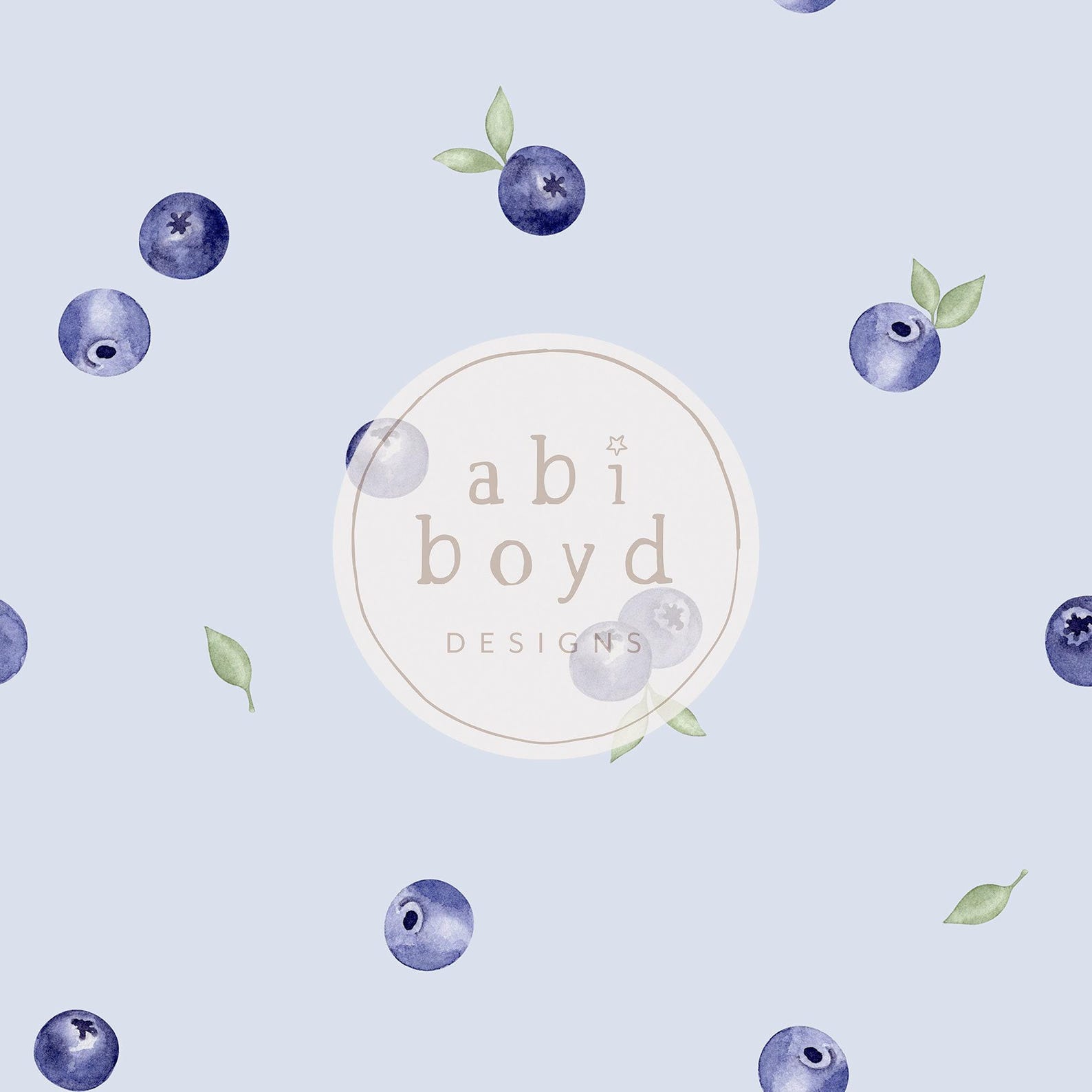 Simple Blueberries Seamless Pattern, Cute Blueberry Repeating Pattern ...