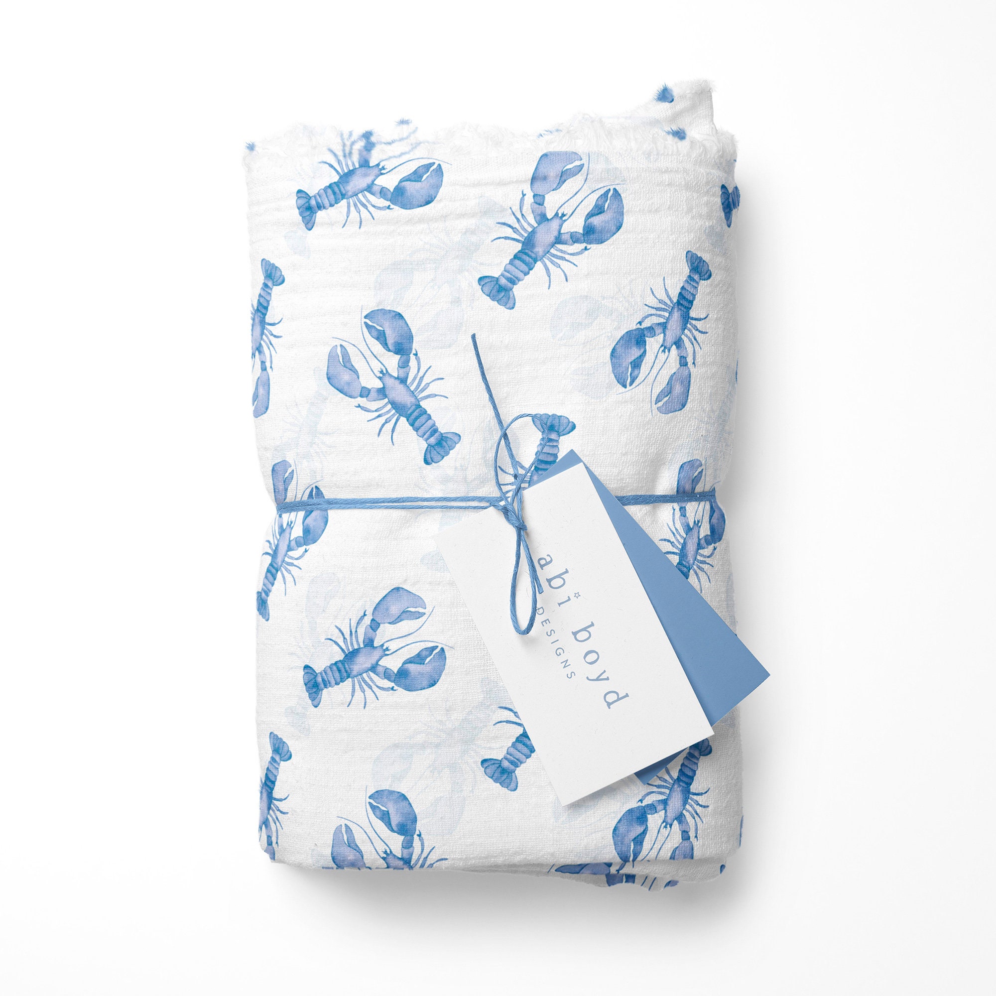 Blue Lobster Seamless Pattern, Watercolor Lobster Repeat, Simple ...