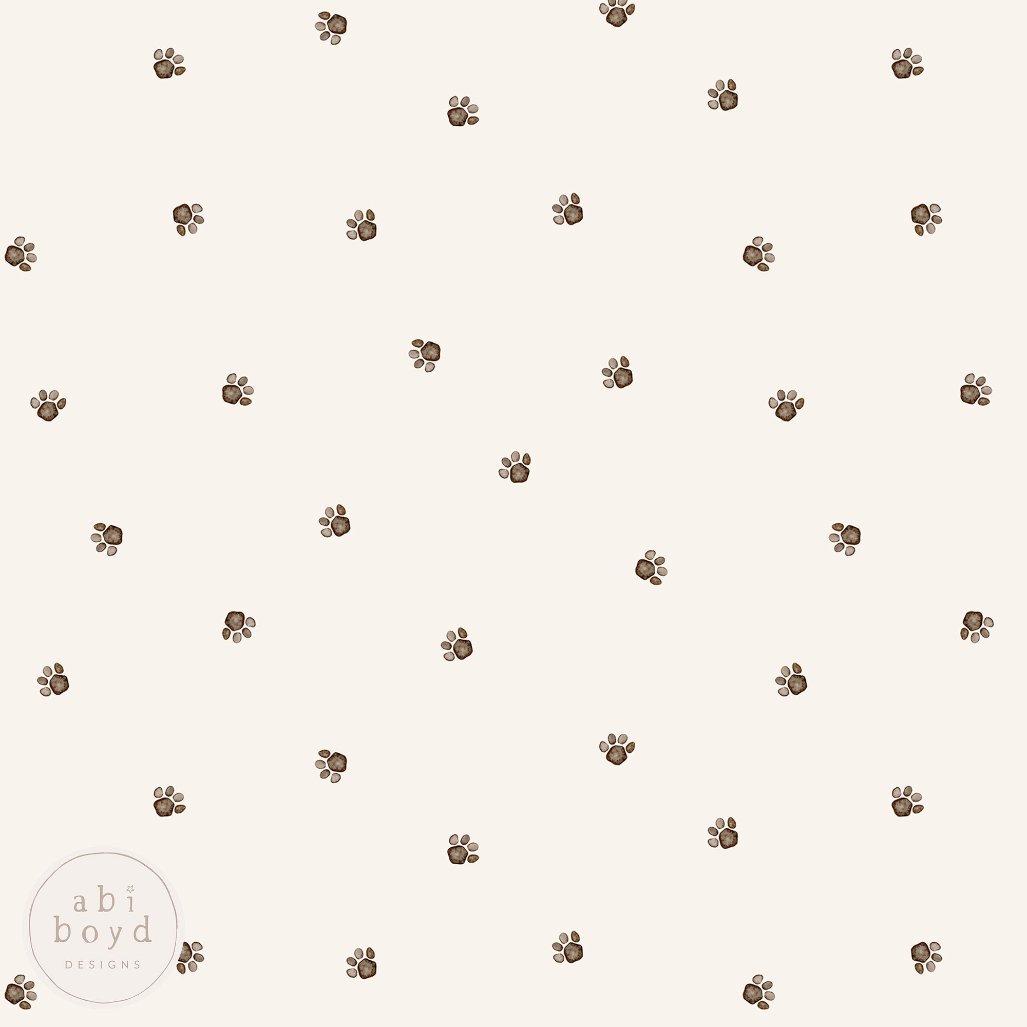 Paw Print Seamless Pattern / Dog Paws Repeating Pattern / Teddy Fabric ...
