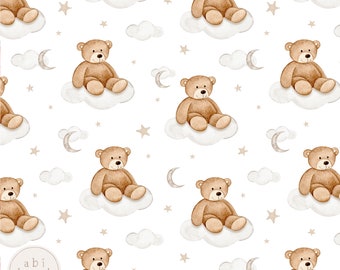 Teddy Bear Seamless Pattern, Repeating Pattern, Teddy Bear Fabric ...
