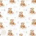 Teddy Bear Seamless Pattern, Repeating Pattern, Teddy Bear Fabric ...