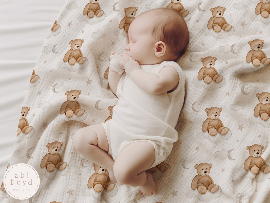 Teddy Bear Seamless Pattern, Repeating Pattern, Teddy Bear Fabric ...