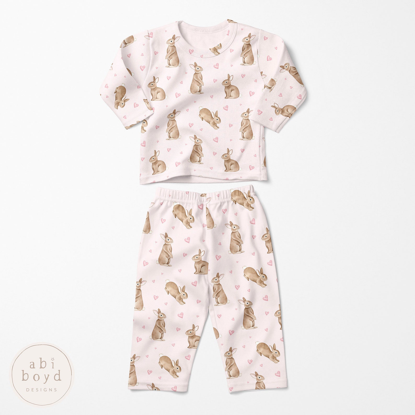 Bunny Rabbit Valentine's Seamless Pattern, Repeating Pattern, Love ...