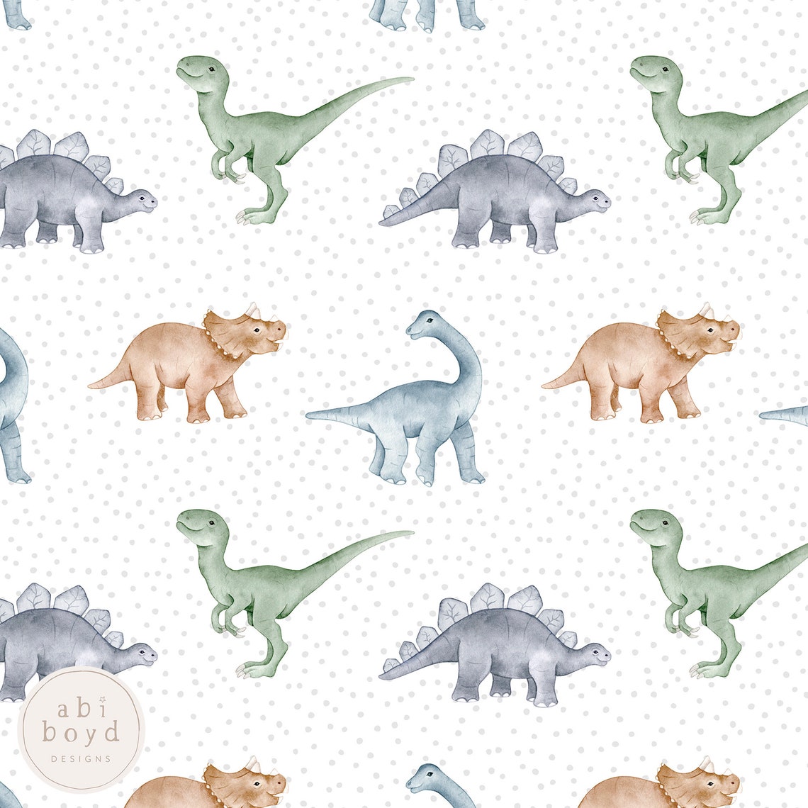 Baby Dinosaur Seamless Pattern, Baby Dino Repeating Pattern, Dino ...