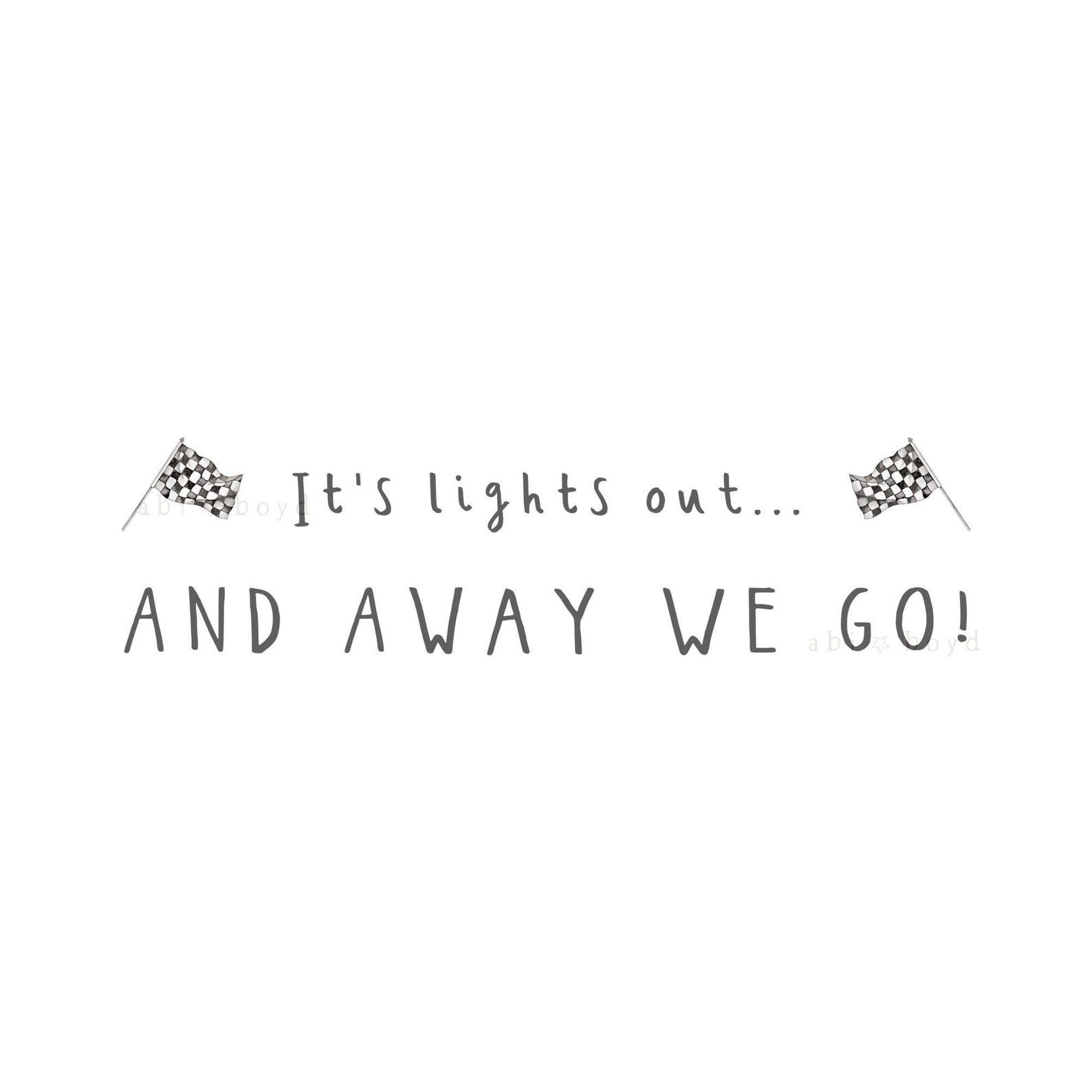 F1 It's Lights Out and Away We Go PNG Sublimation File | Race Car PNG ...