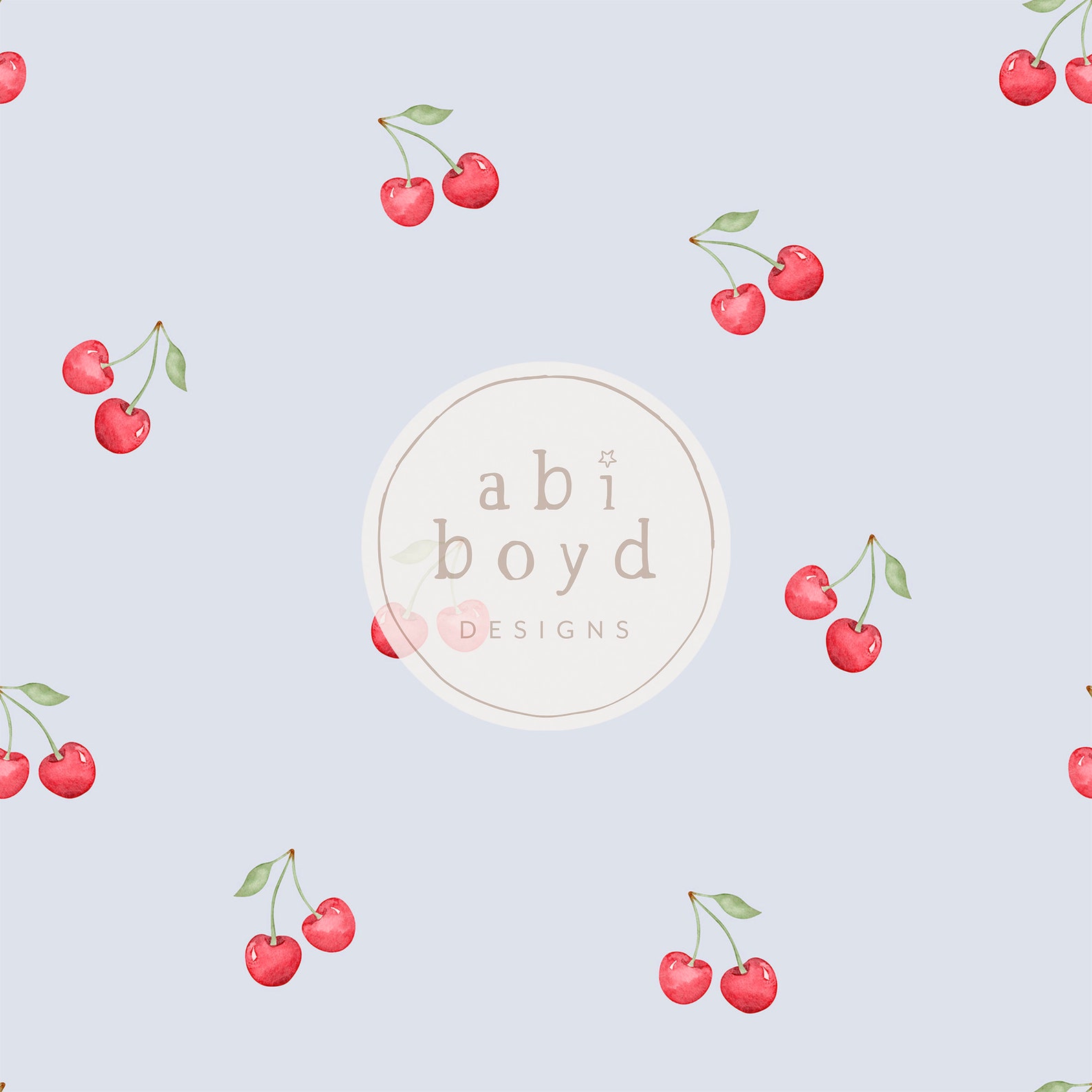 Simple Cherries Seamless Pattern, Cute and Dainty Cherry Repeating ...