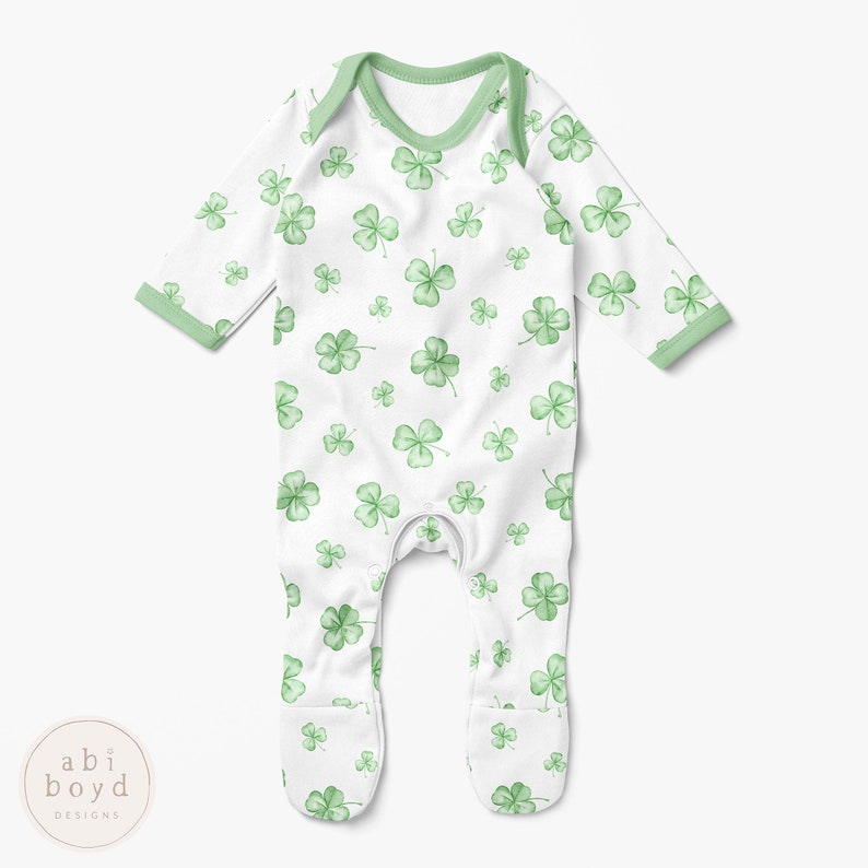 St Patrick's Day Seamless Pattern, Shamrock Repeat Pattern, Clover ...