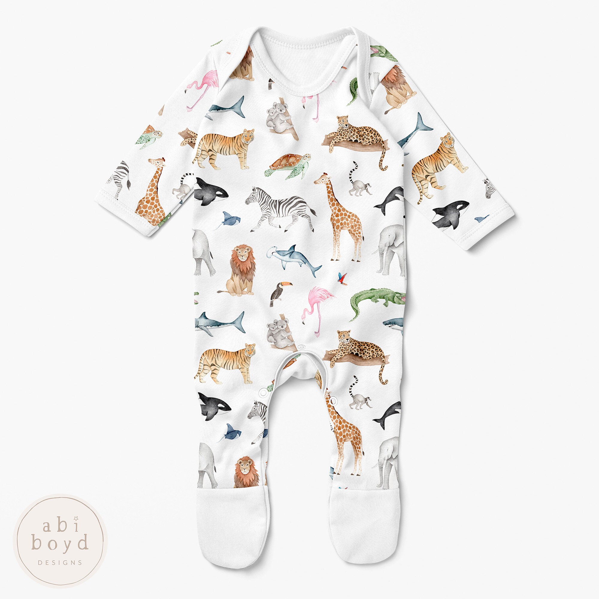 Zoo Animals Seamless Pattern, Safari Animals Repeating Pattern, Animal ...