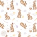 Easter Bunny Seamless Pattern, Cute Rabbit Repeating Pattern, Spring ...