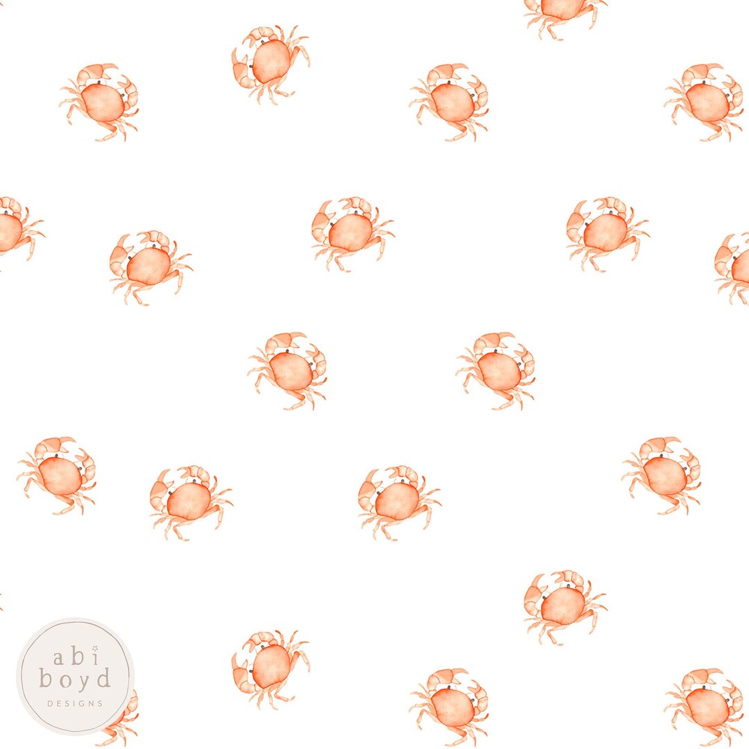 Simple Crab Seamless Pattern for Personal and Commercial Use, Sea ...