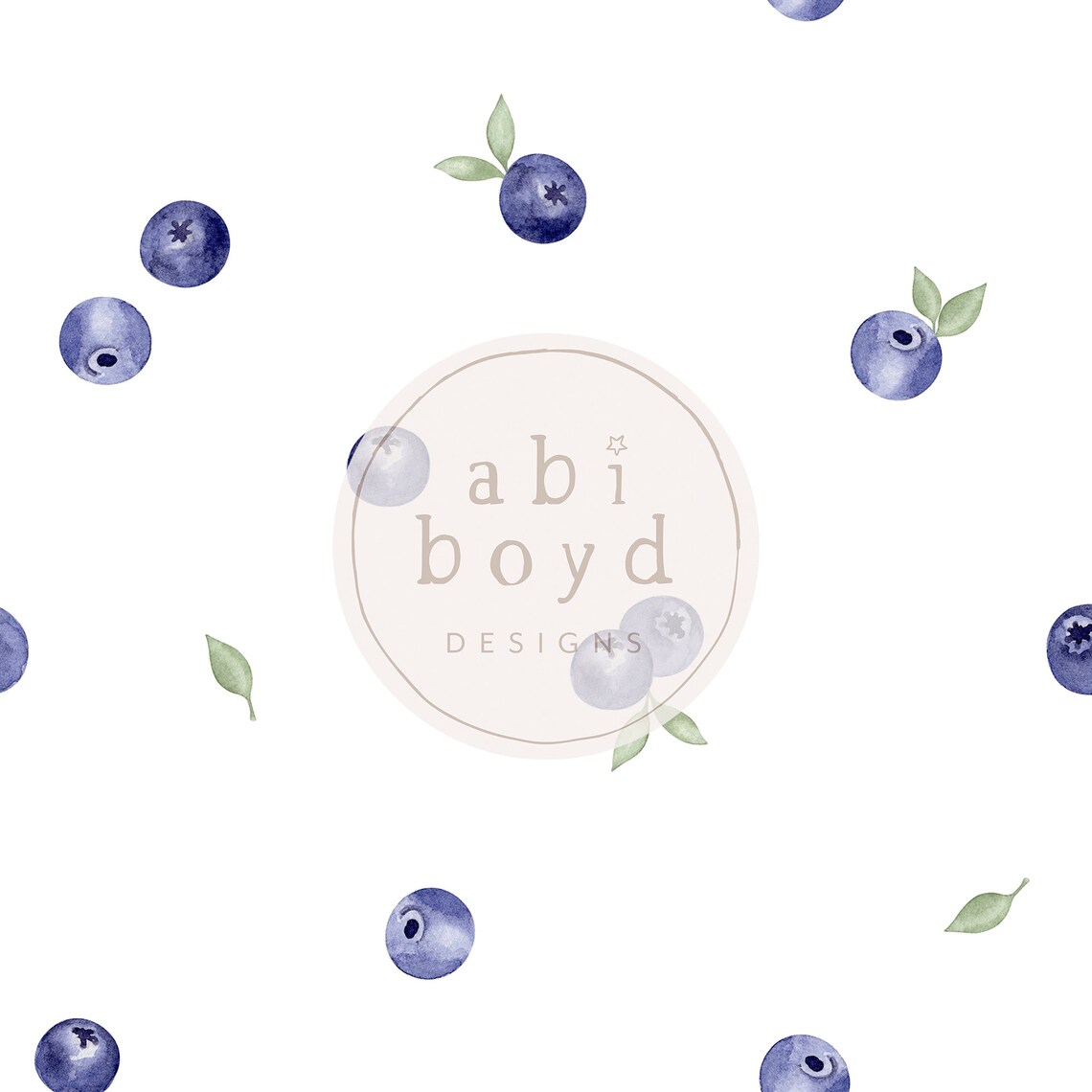 Simple Blueberries Seamless Pattern, Cute Blueberry Repeating Pattern ...