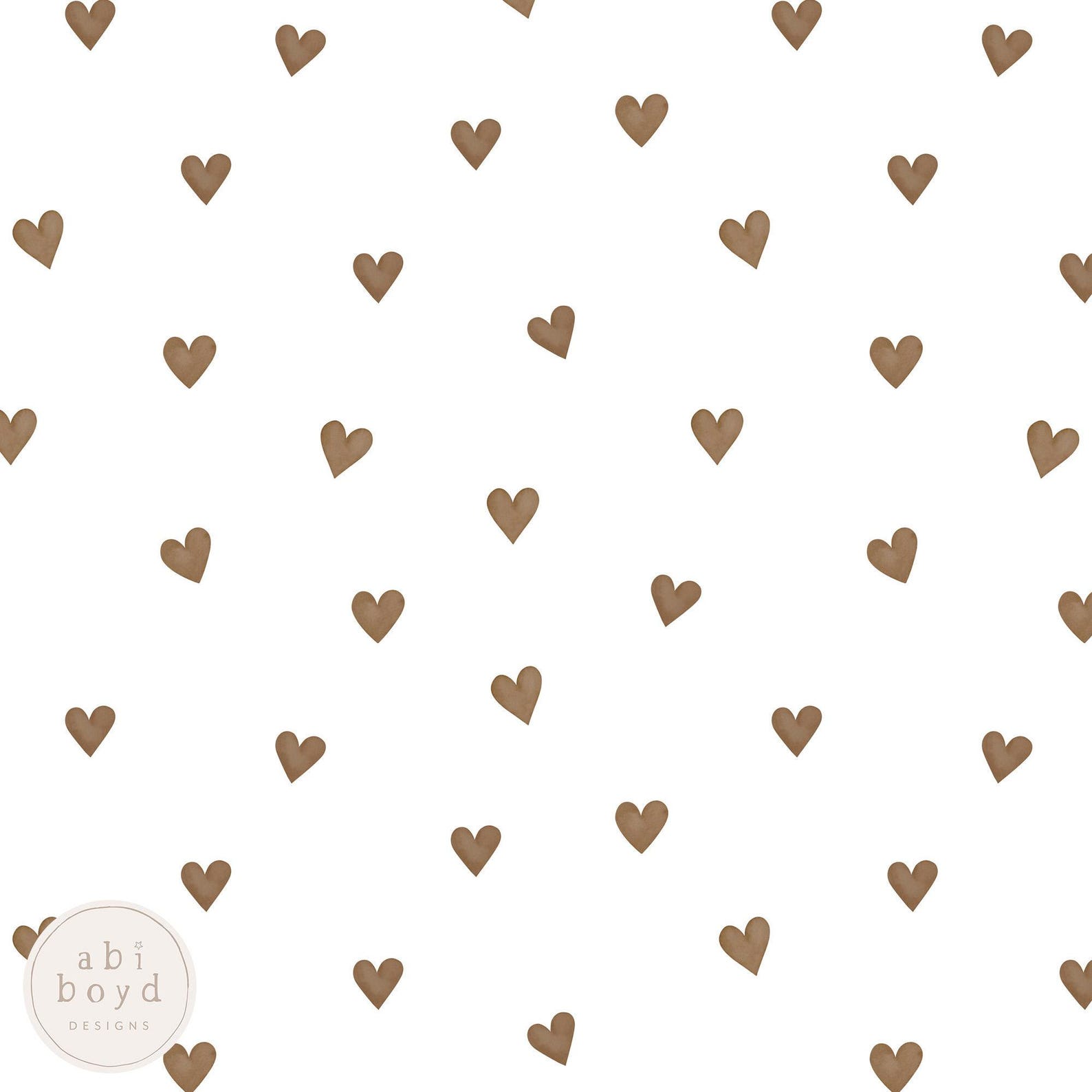 Chocolate Heart Seamless Pattern, Valentine Brown Hearts Seamless File ...