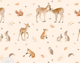 Forest Animals, Autumn, Seamless Fabric Design, Repeat Tile - Etsy